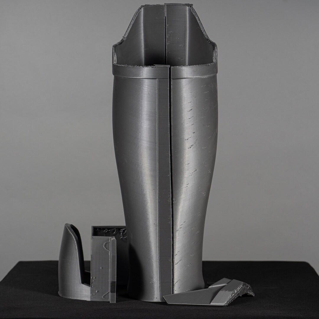 Mandalorian Right Shin Armor 3D Printed Unpainted Mando - Etsy