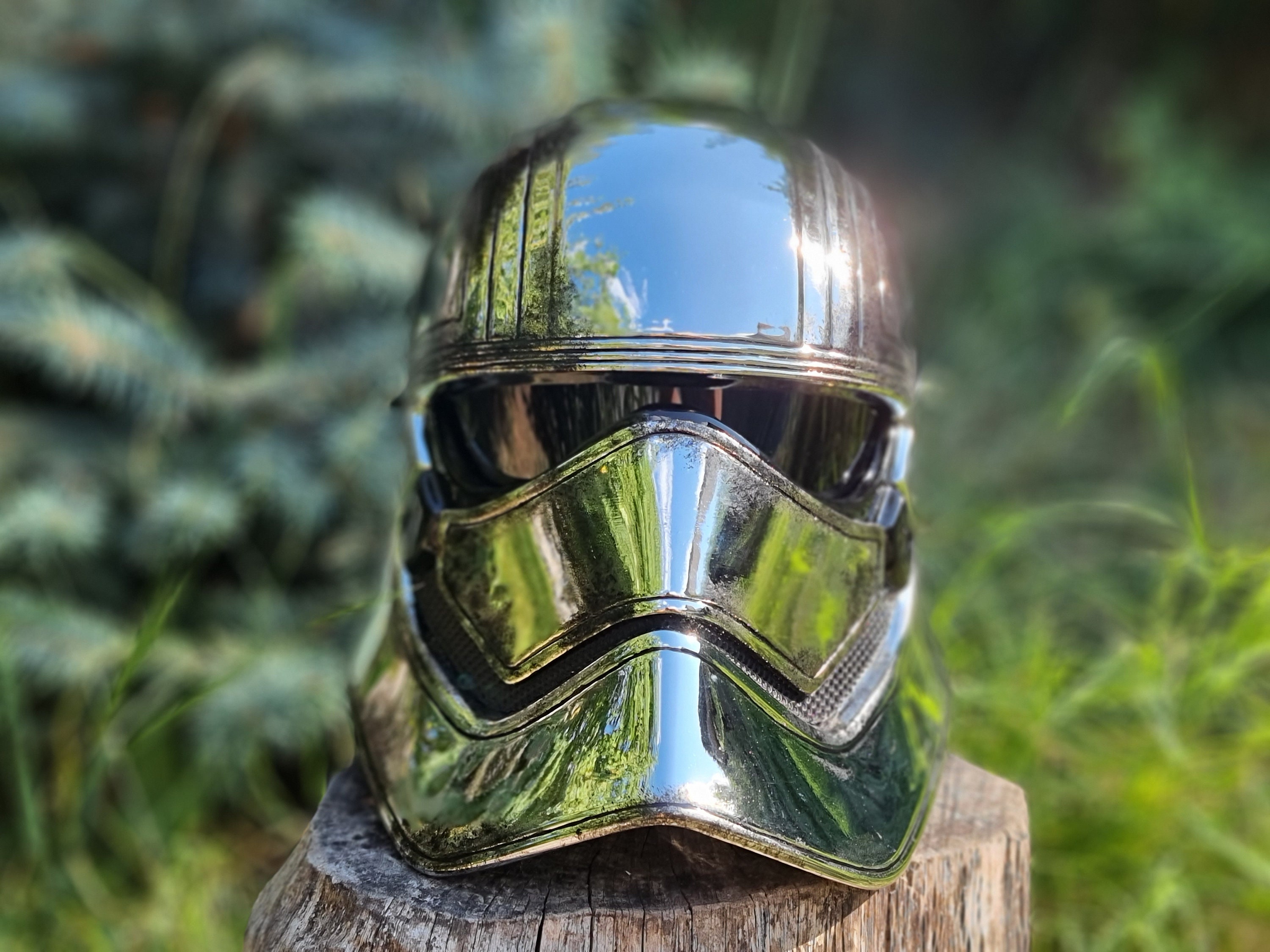 Captain Phasma Helmet Chrome Phasma Helmet Stormtrooper - Etsy UK