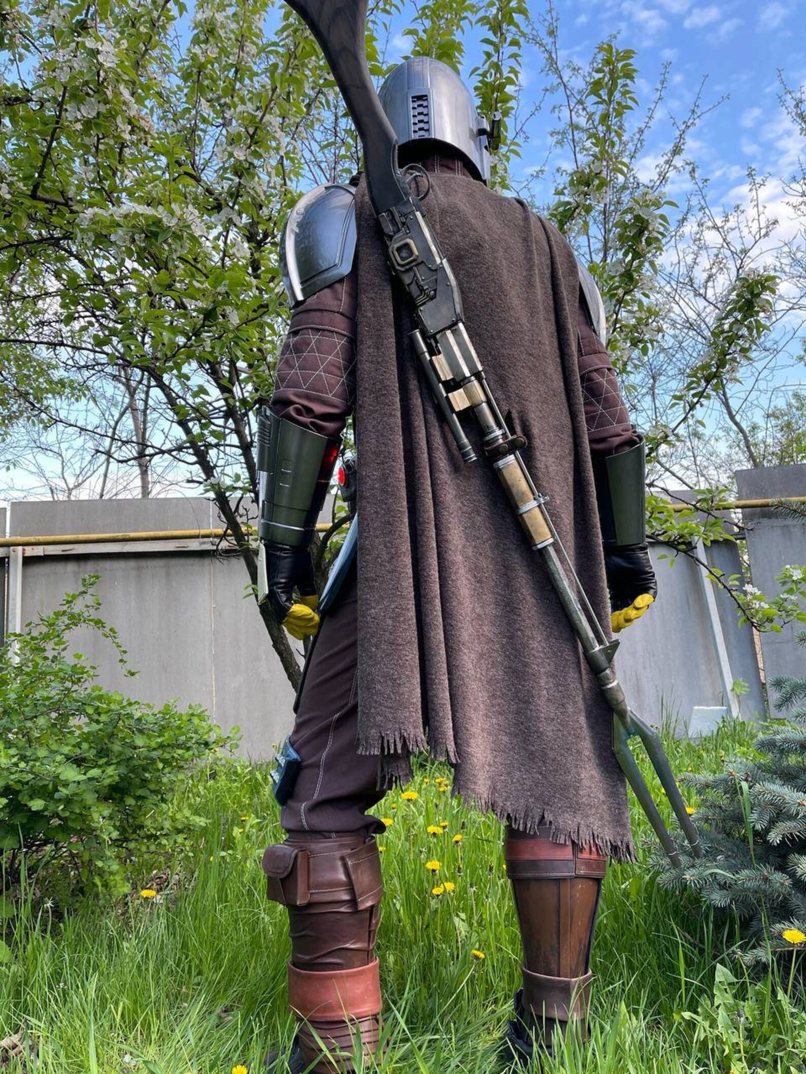 Full beskar armor jetpack mando rifle din djarin cosplay | Etsy