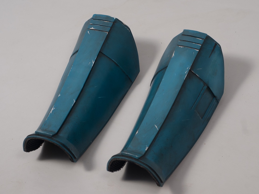 Bo-katan Shin Armor 2 Shins Bo-katan Leather Boot Pads - Etsy