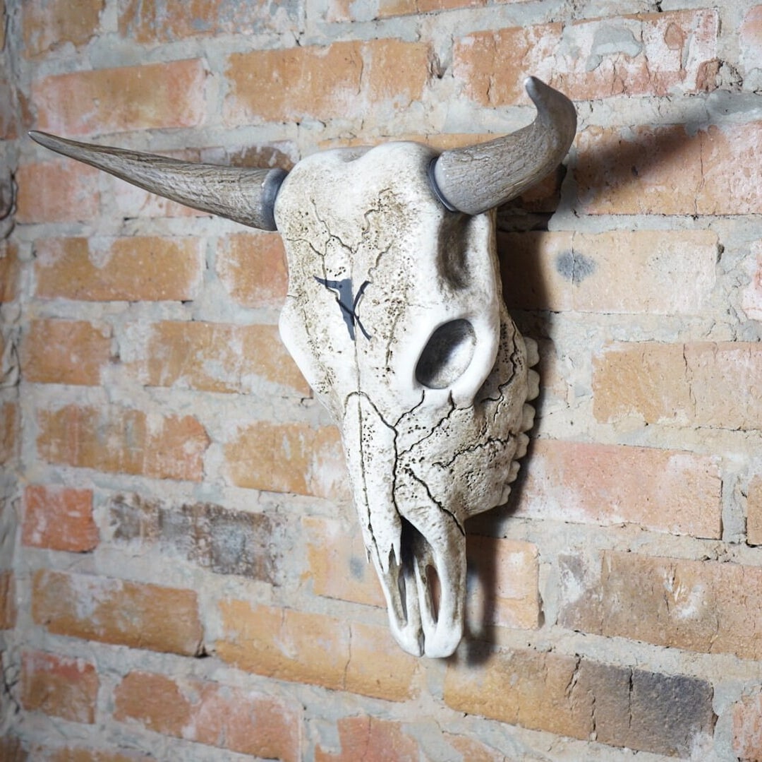 Bull Skull Decor / Rustic Wall Art / Western Home Decor / Cow Skull ...