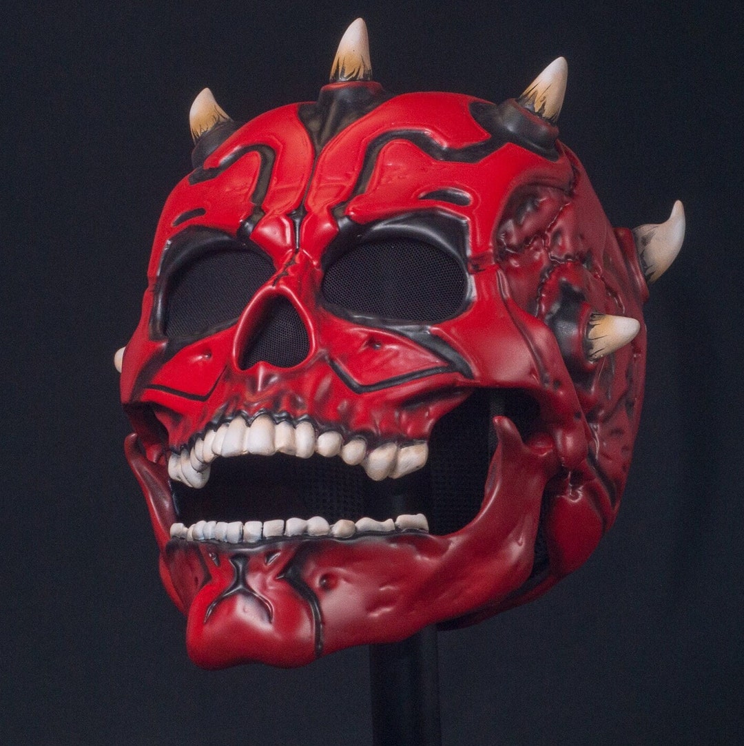 Darth Maul Skull Helmet-mask / Sith Cosplay / Darth Maul Mask - Etsy