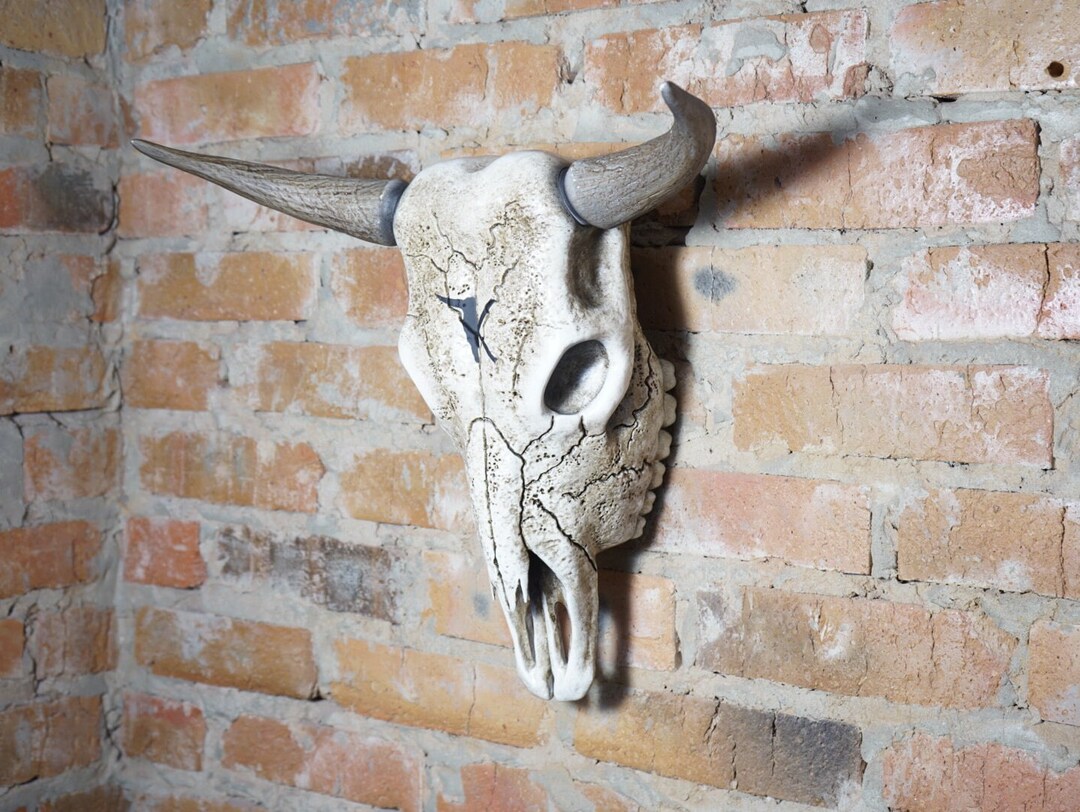 Bull Skull Decor Rustic Wall Art Western Home Decor Cow - Etsy