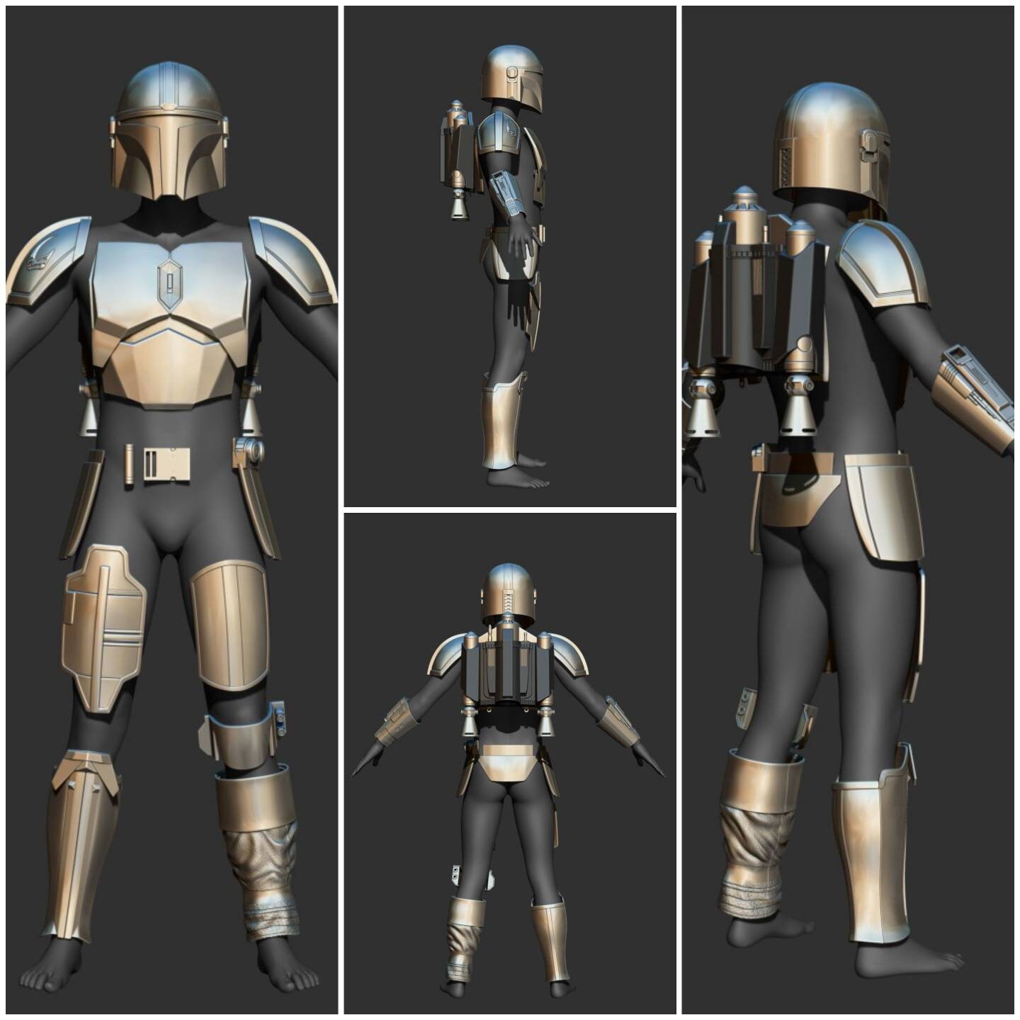 Full Beskar Armor Mando Jetpack Mandaloriann Rifle and - Etsy Ireland