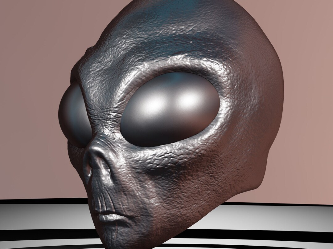 Alien Mask 3d Model STL File Ufo Cosplay Alien Face Mask - Etsy