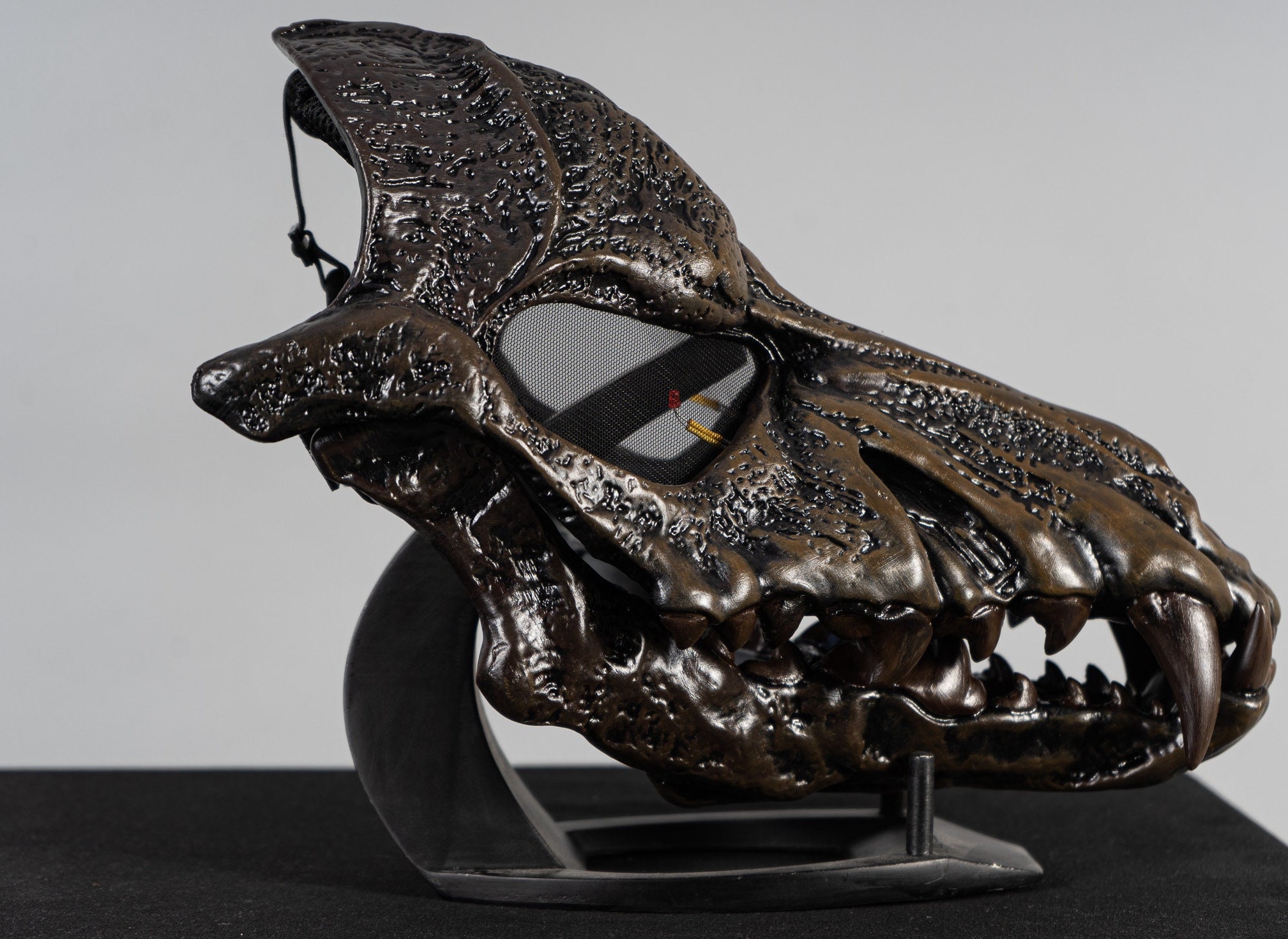 Wolf Skull Mask Black Werewolf Mask Moving Jaw Dog Skull - Etsy Canada