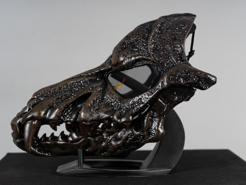Wolf Skull Mask Black Werewolf Mask Moving Jaw Dog Skull - Etsy Canada