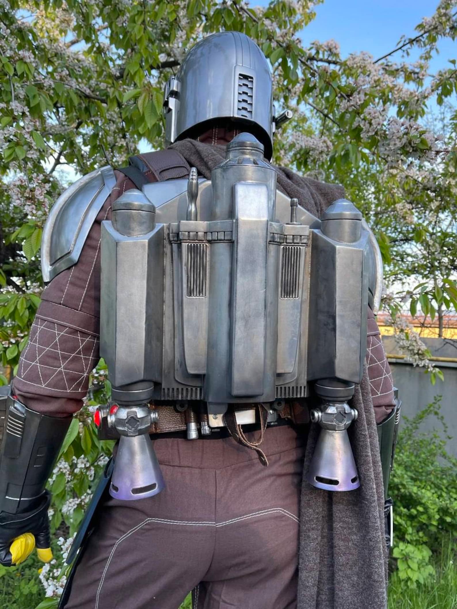 Full beskar armor jetpack mando rifle din djarin cosplay | Etsy