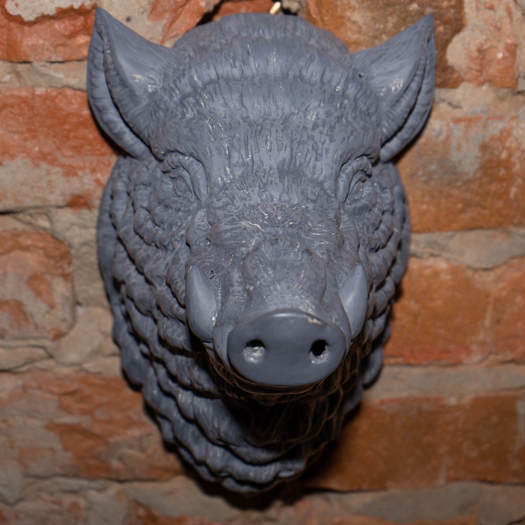 Wild Boar Wall Decor 3D Printed / Unique Home Decoration / Unpainted ...