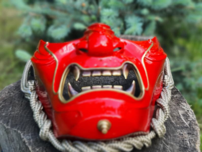 Ghost of Tsushima Mask Red Samurai Mask Jin Sakai Mask - Etsy