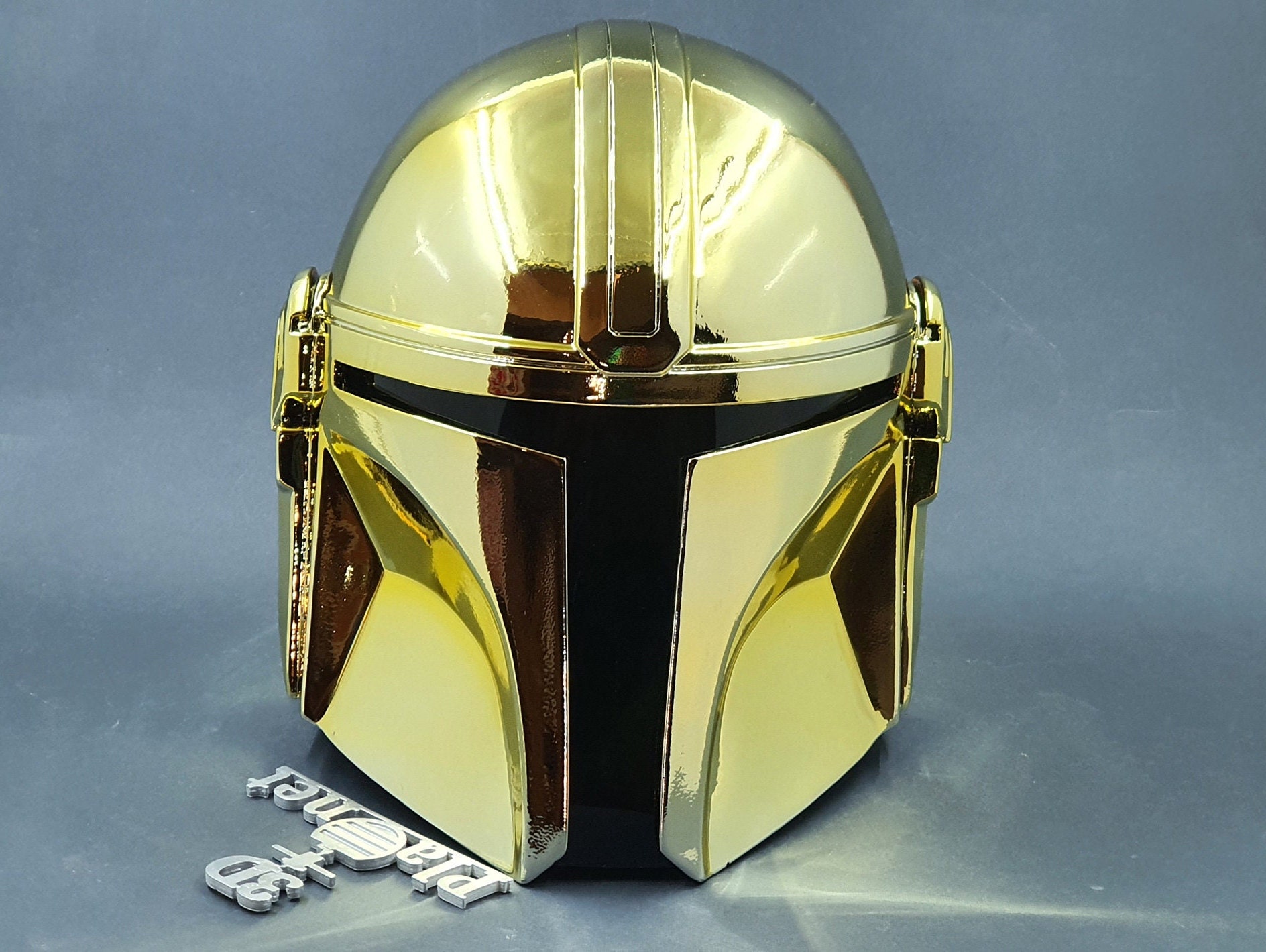 Gold Chrome Helmet