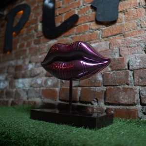 Lips Interior Decor / Handmade Lips Decor / Lip Statue / Lip Decor ...