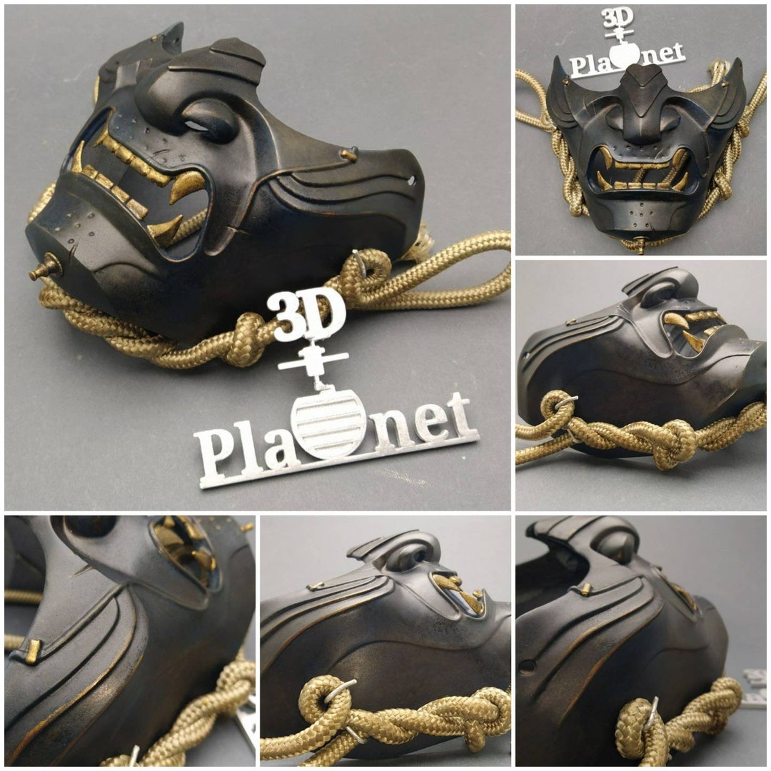 Ghost of Tsushima Mask 3D Model STL File / Samurai Mask 3D Files ...