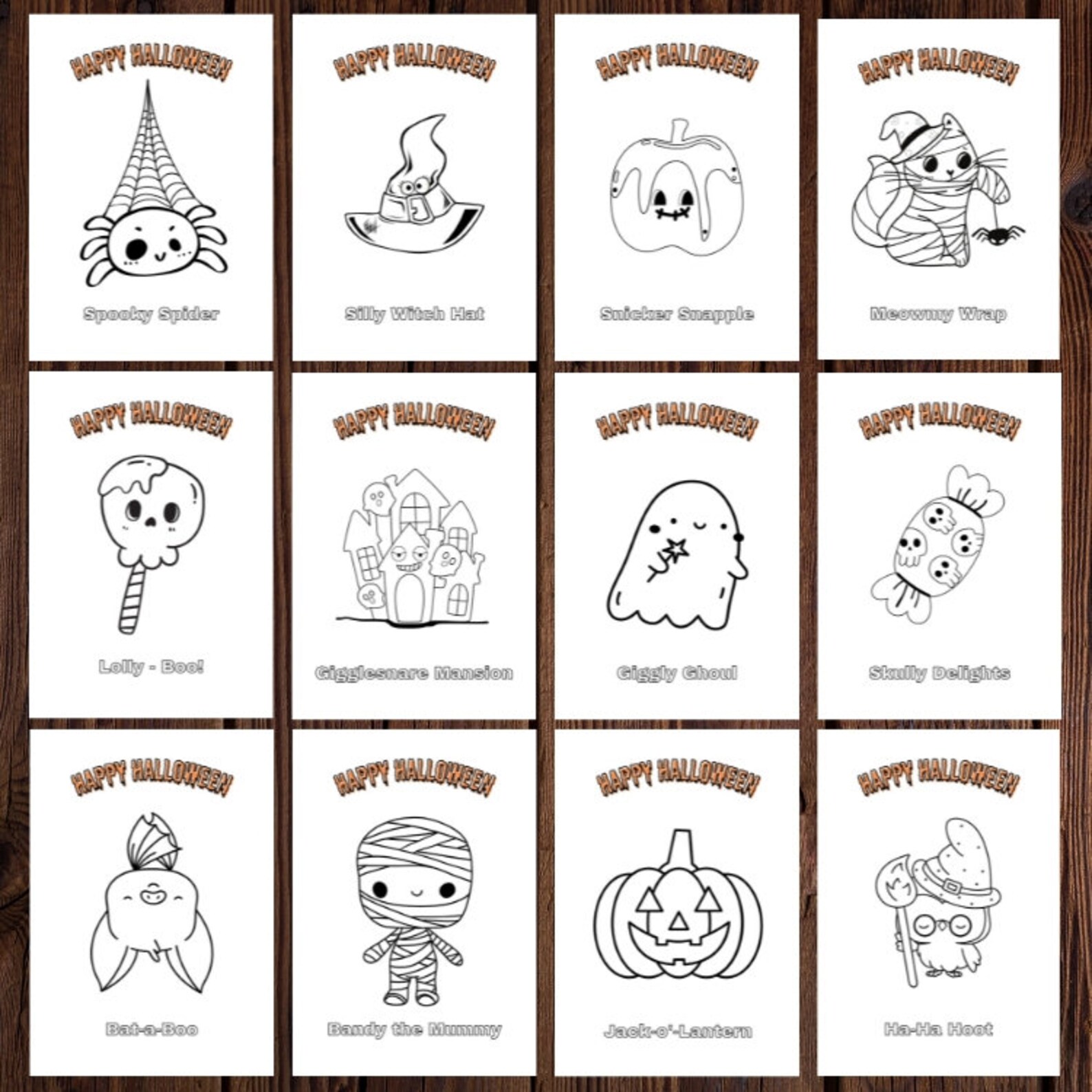12 PRINTABLE Halloween Coloring Pages, School Activity, Halloween ...