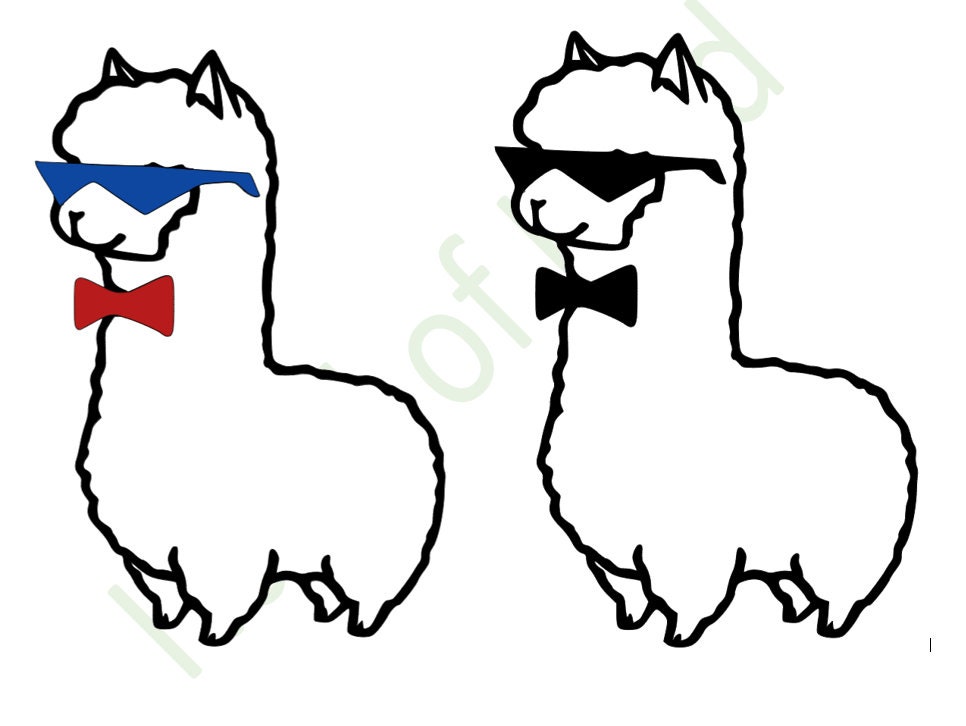 Alpaca Digital SVG JPG - Etsy