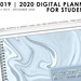 2019/ 2020 Digital Planner for Students Hyperlinked - Etsy