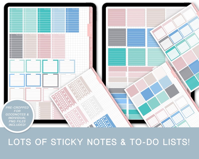 Basics Digital Sticker Book | Digital Planner | Goodnotes Stickers ...
