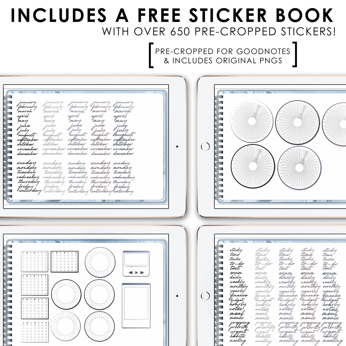 2019/ 2020 Digital Planner for Students Hyperlinked - Etsy