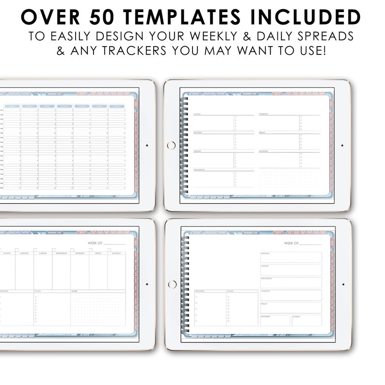 2019/ 2020 Digital Planner for Students | Hyperlinked, Navigation Links ...