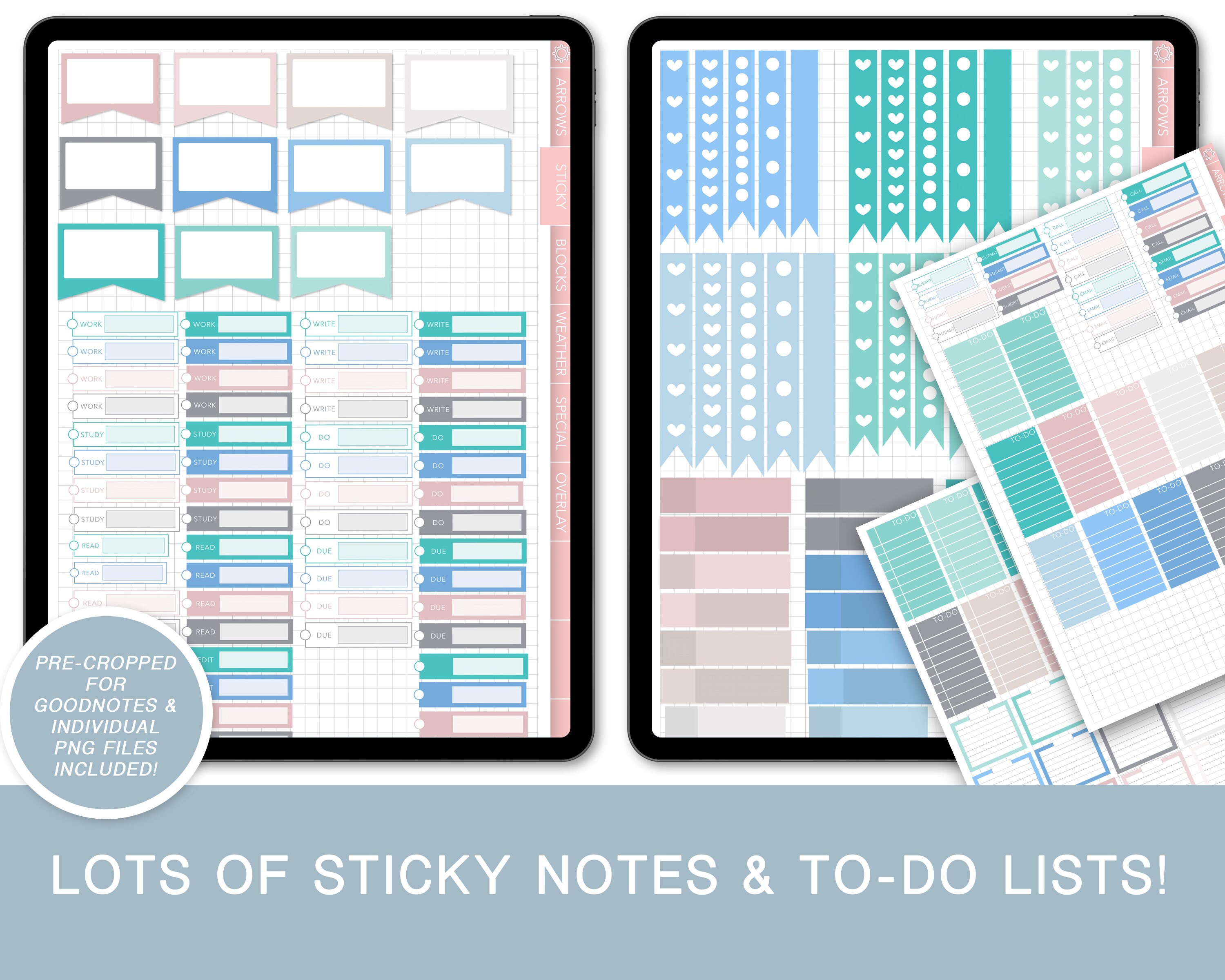 Basics Digital Sticker Book | Digital Planner | Goodnotes Stickers ...
