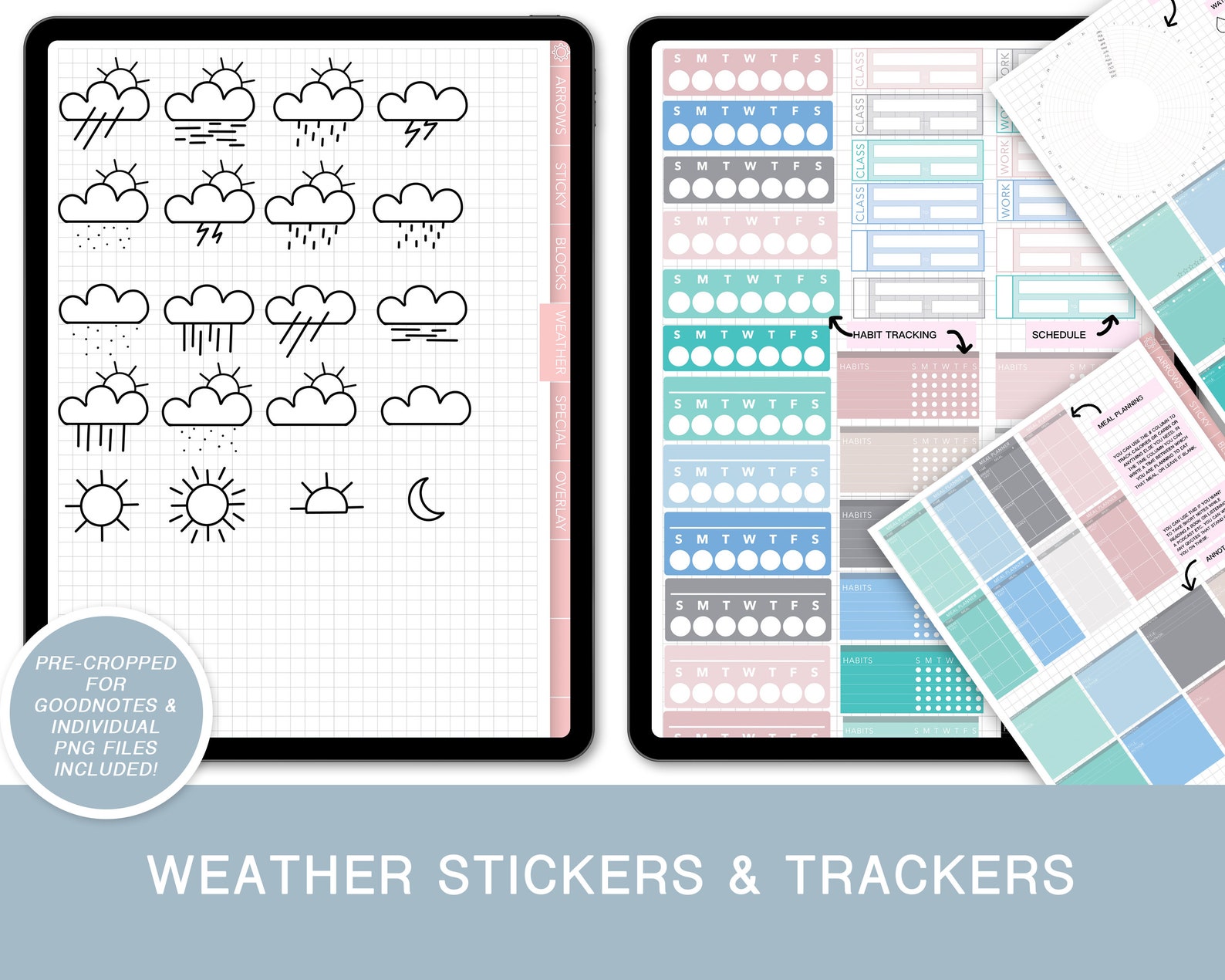 Basics Digital Sticker Book Digital Planner Goodnotes - Etsy