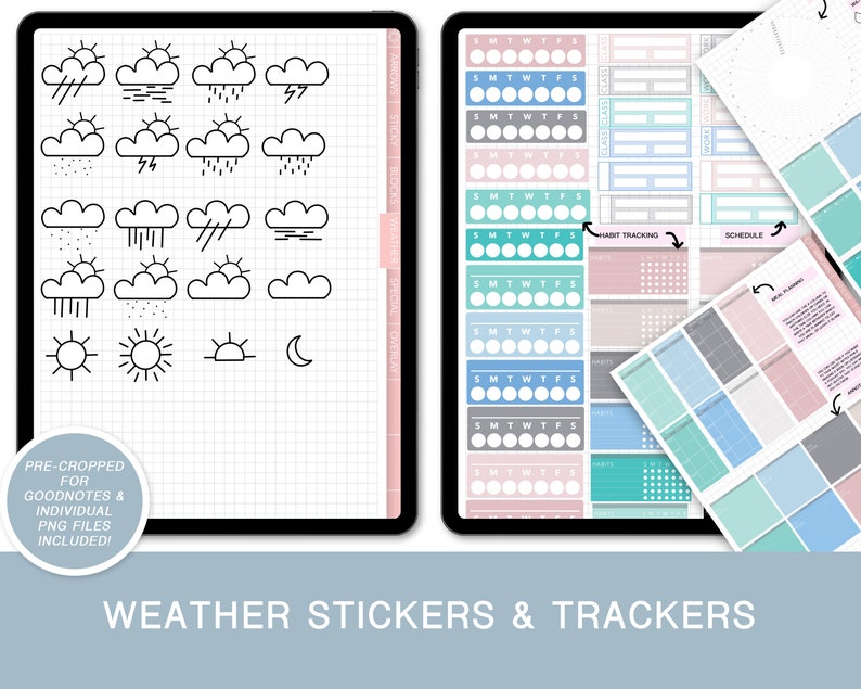 Basics Digital Sticker Book | Digital Planner | Goodnotes Stickers ...
