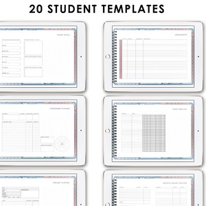 2019/ 2020 Digital Planner for Students Hyperlinked - Etsy