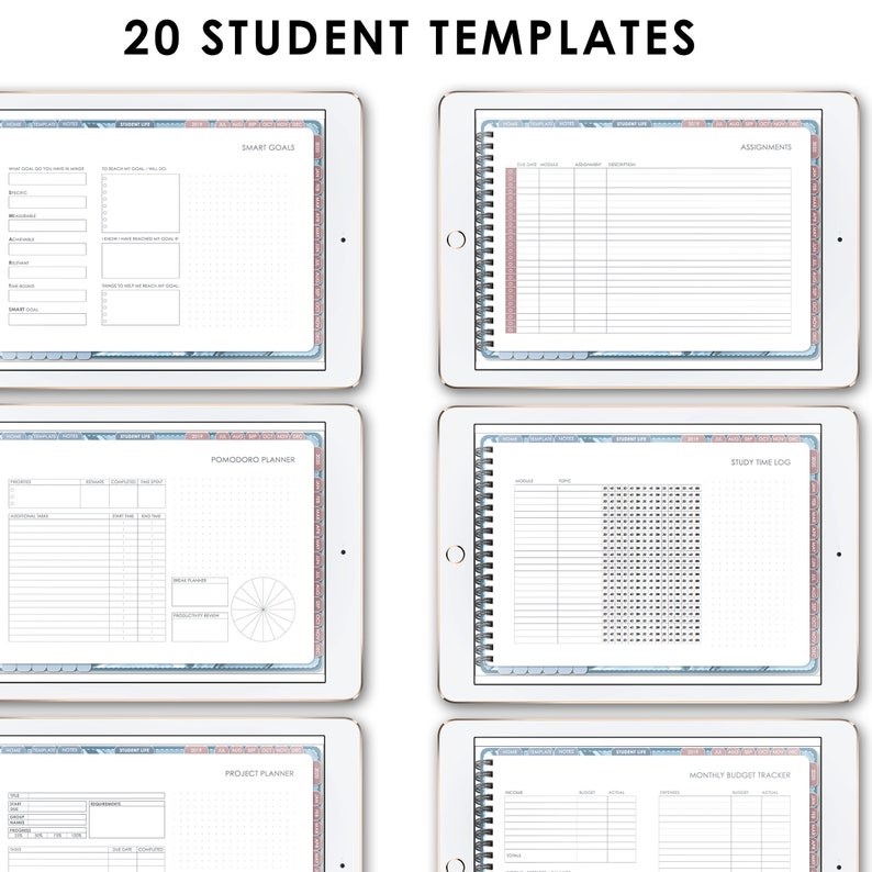 2019/ 2020 Digital Planner for Students | Hyperlinked, Navigation Links ...