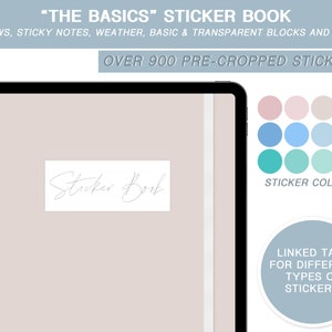 Basics Digital Sticker Book | Digital Planner | Goodnotes Stickers ...
