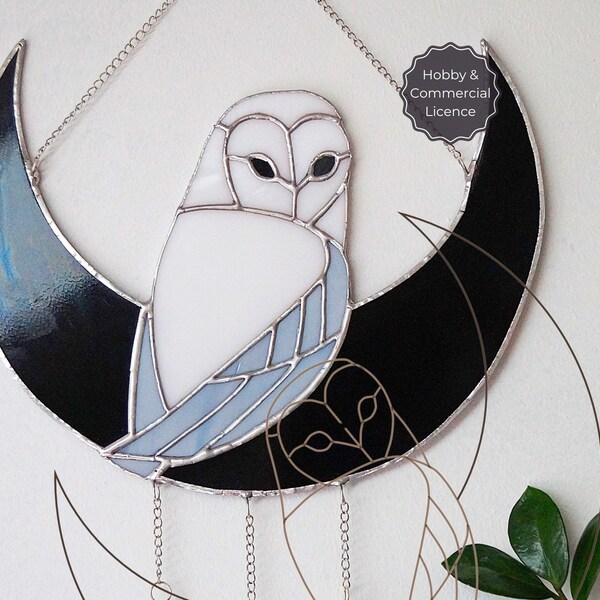 Owl Stained Glass Patterns - Etsy