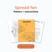 Spread Fan Stained Glass Pattern, Fan Pattern, Digital Download, DIY ...