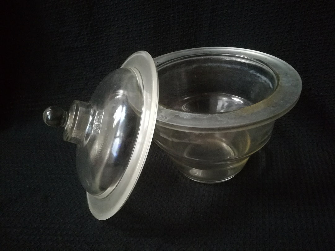Glass Desiccator With Lid From GDR From 70 S Exsiccator Glas - Etsy
