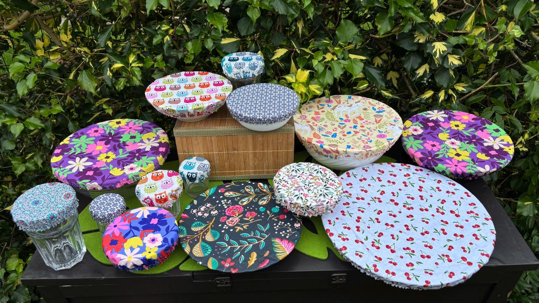 Charlotte Food Salad Bowl Cover Washable Food Salad Bowl 7 Sizes Round ...