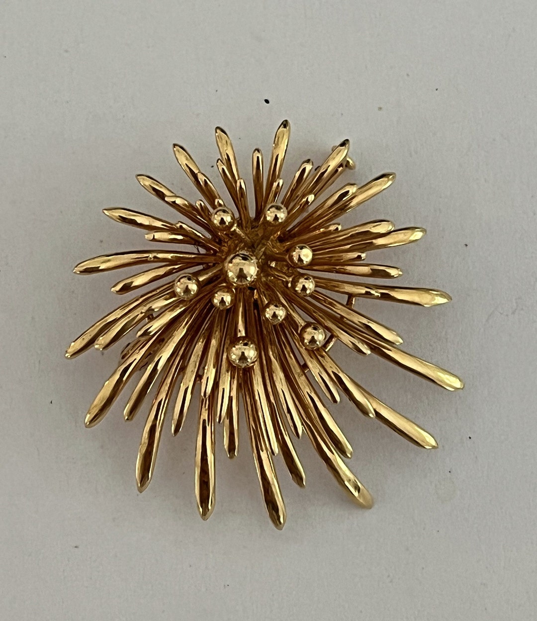 5660 Broche Feu d'Artifice Or Jaune - Etsy France