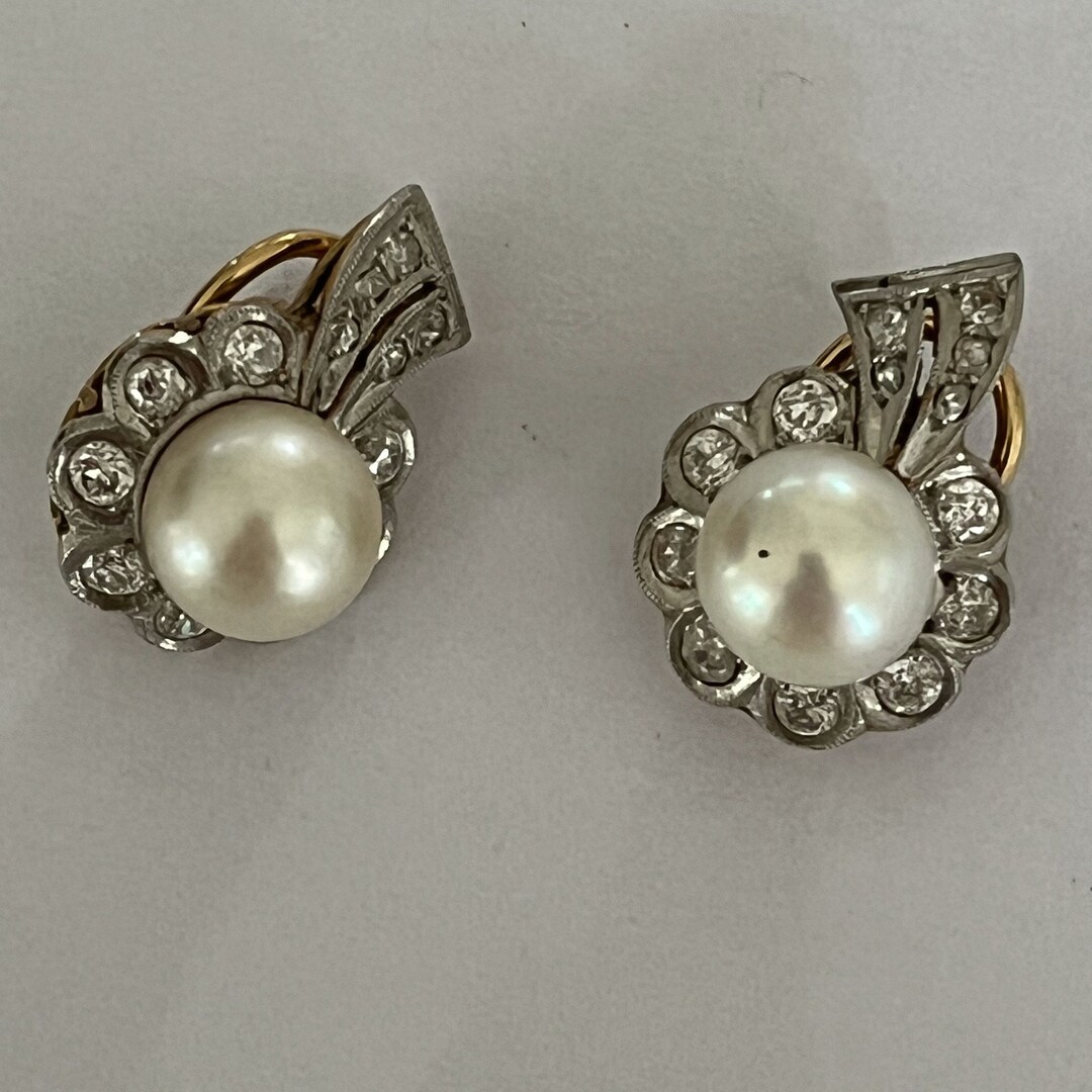 287 – Bo Yellow Gold Pearl Diamonds - Etsy