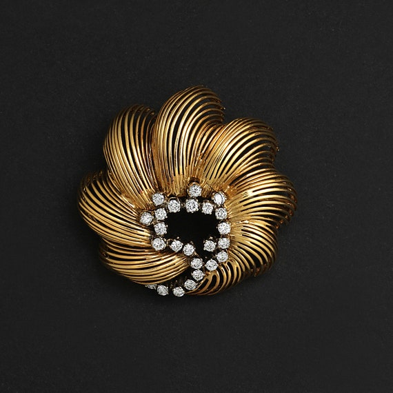 Spindle Gold Wires Yellow Diamonds 1.20 ct | Etsy