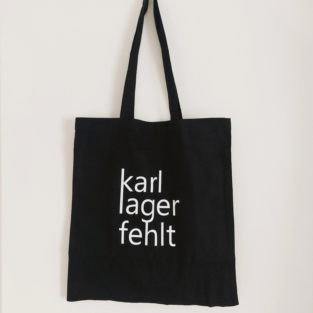 Karl Lager is Missing Cloth Bag Shopper Bag Karl Lagerfeld - Etsy