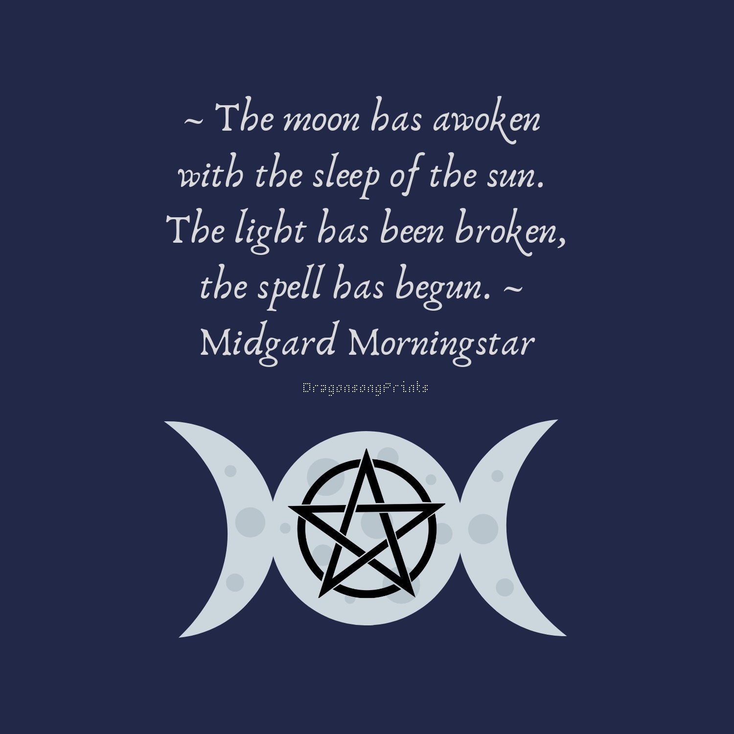 Digital Prints Communication Snow Moon Art Prints The Witching Hour ...