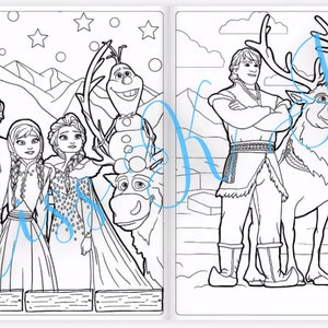 Frozen Coloring Book for Kids - Etsy