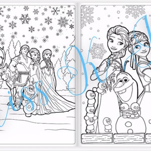 Frozen Coloring Book for Kids - Etsy