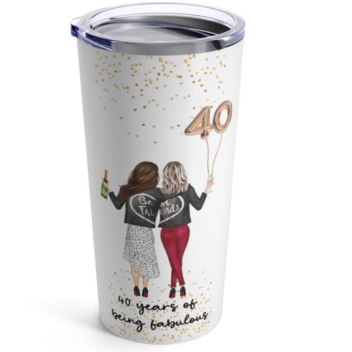 40th Birthday Best Friend 40 Years of Being Fabulous 40 - Etsy