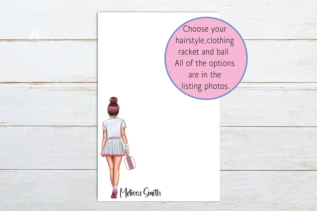 Personalized Pickleball Notepad, Pickleball League Gift, Pickleball ...