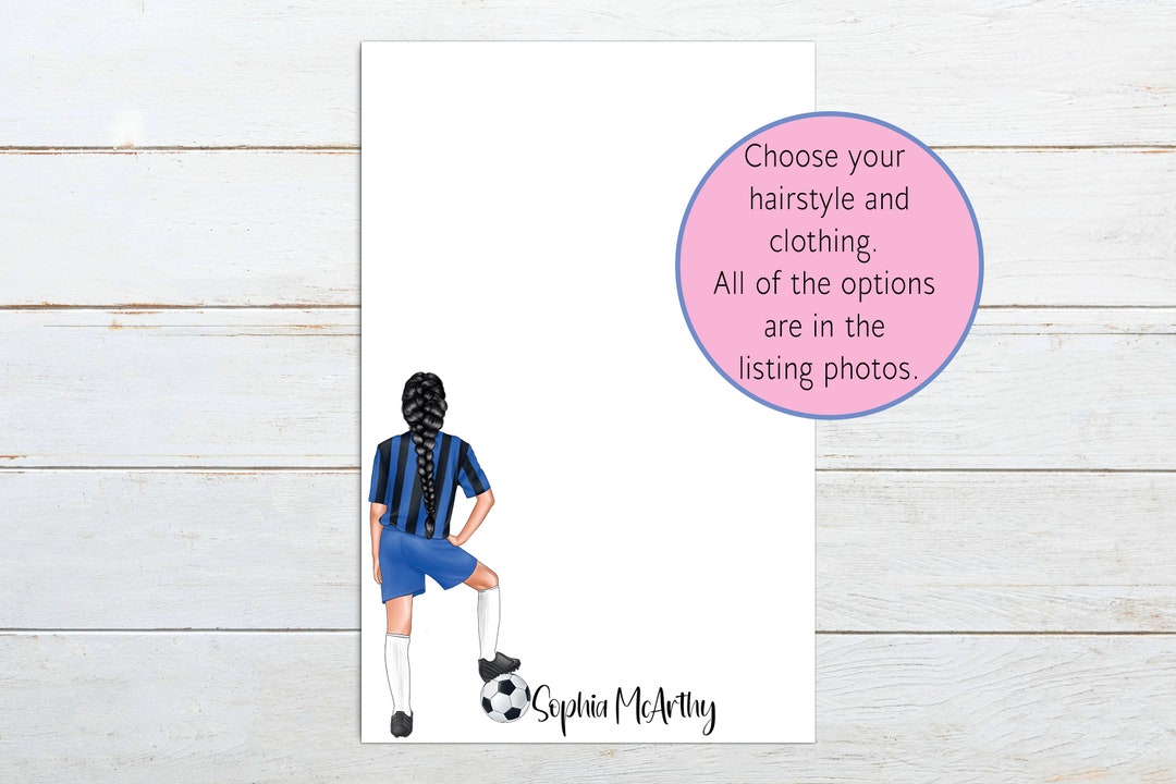 Personalized Soccer Notepad, Soccer League Gift, Soccer Team, Soccer ...
