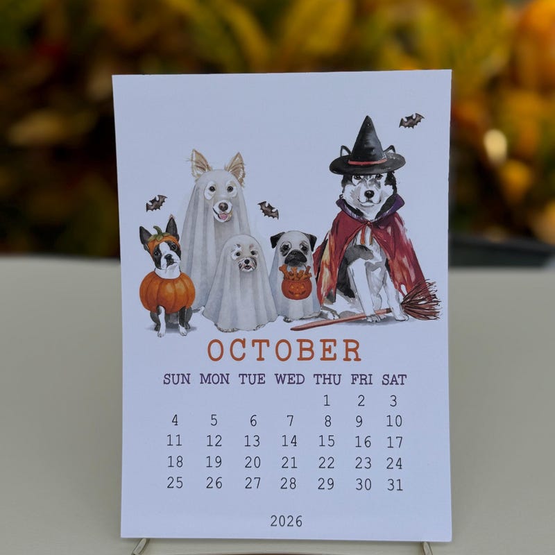 Small Desk Calendar 2026 - Etsy