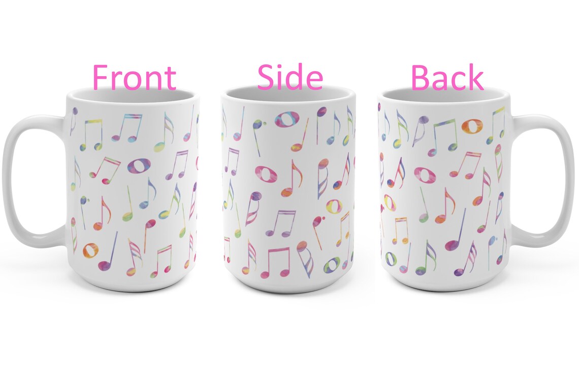 Music Note Mug Gift for Music Teacher Gift for Musician | Etsy