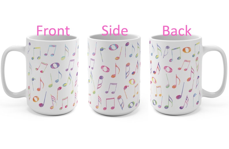 Music Note Mug Gift for Music Teacher Gift for Musician | Etsy