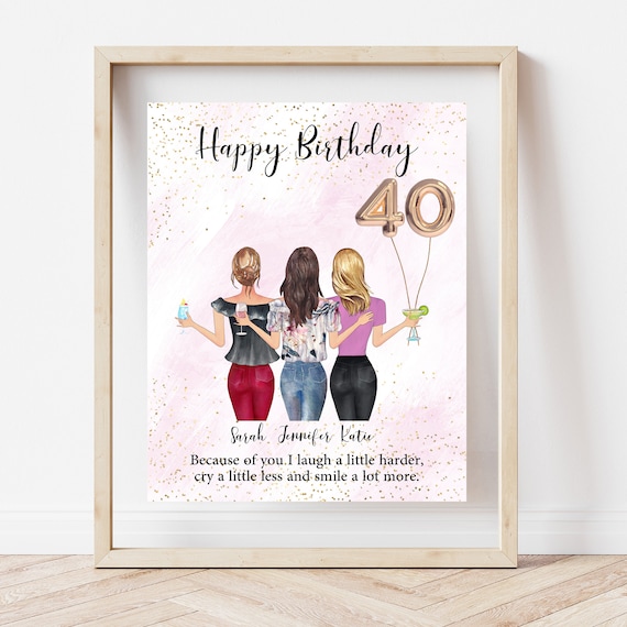 Best friend 40th birthday store