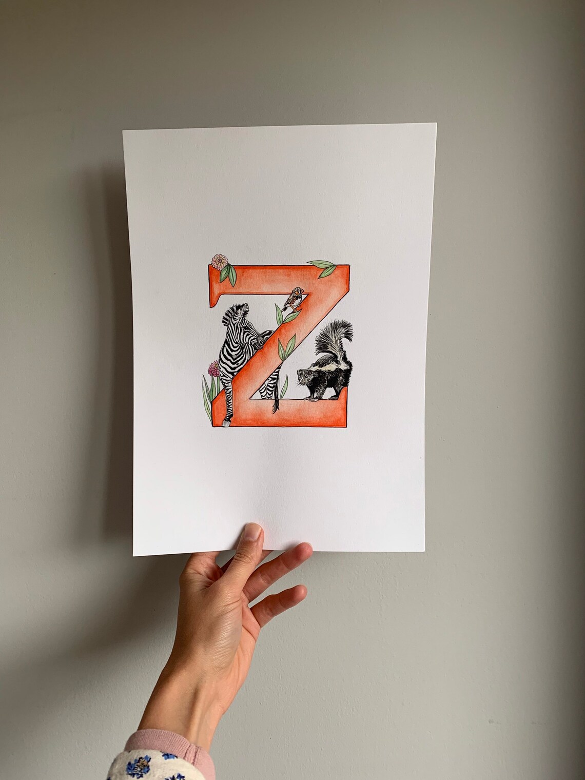 Z Letter Print - Etsy