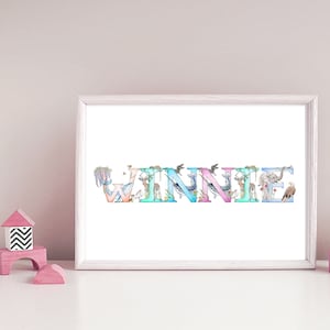 Personalised Name Print, Personalised Name Print for Baby/child ...