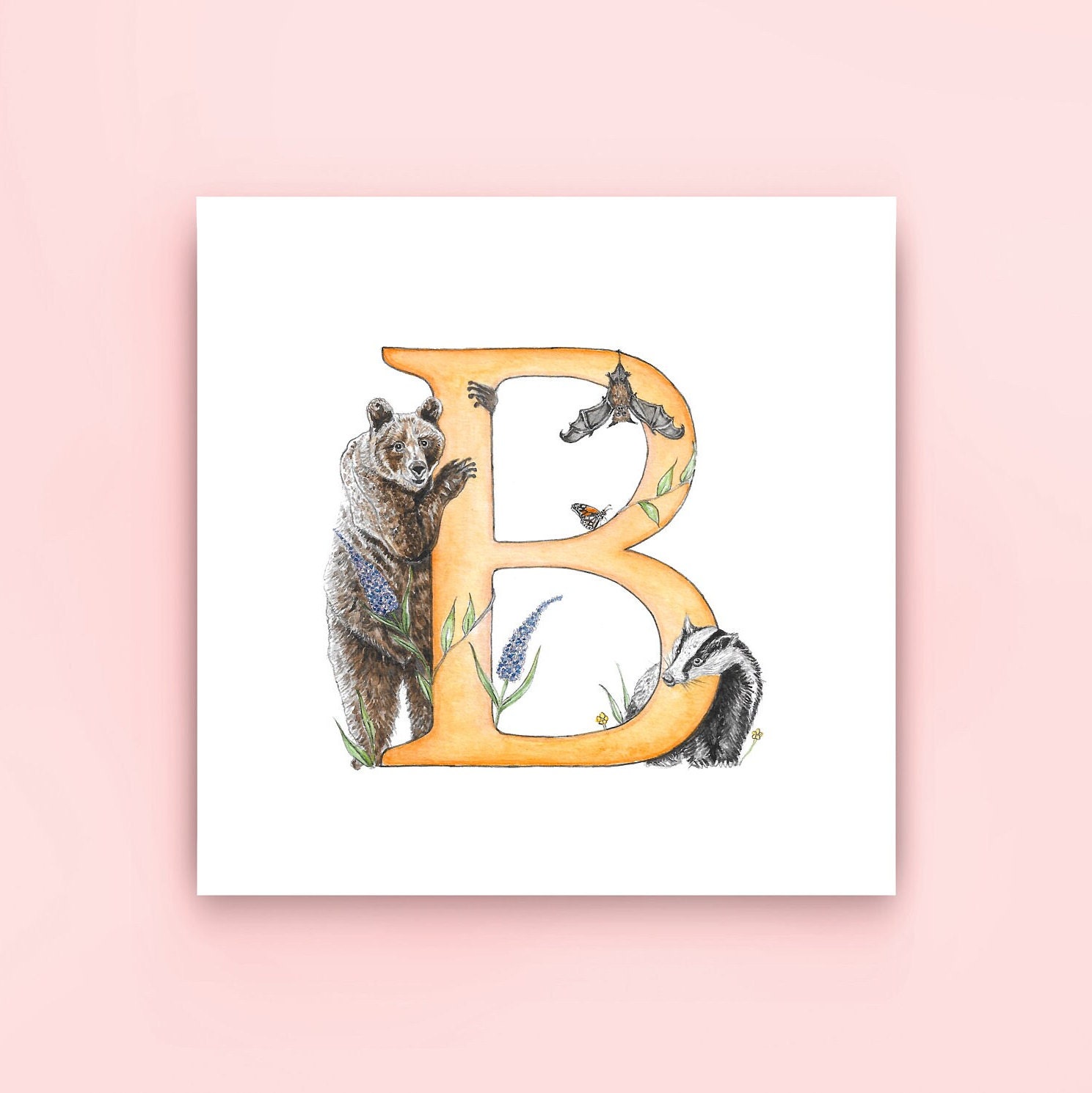Alphabet Letter Greetings Card, Initial Cards, Letter Greetings Card ...